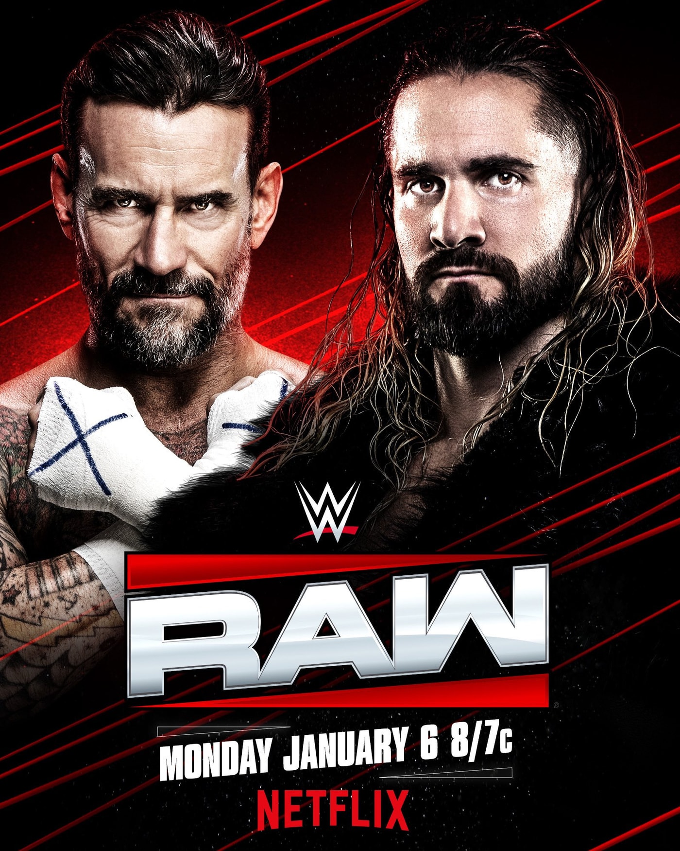 CM Punk Match Confirmed For WWE Raw Netflix Debut | SEScoops